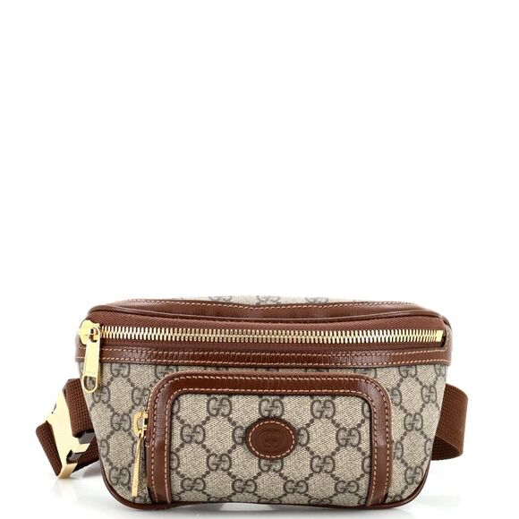Gucci | Bags | Gucci Interlocking G Patch Belt Bag Gg Coated Canvas ...